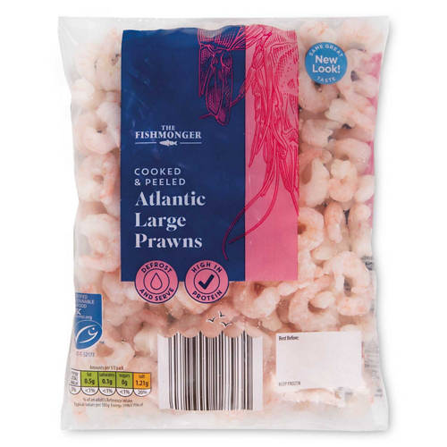 Cooked & Peeled Atlantic Large Prawns | ALDI UK
